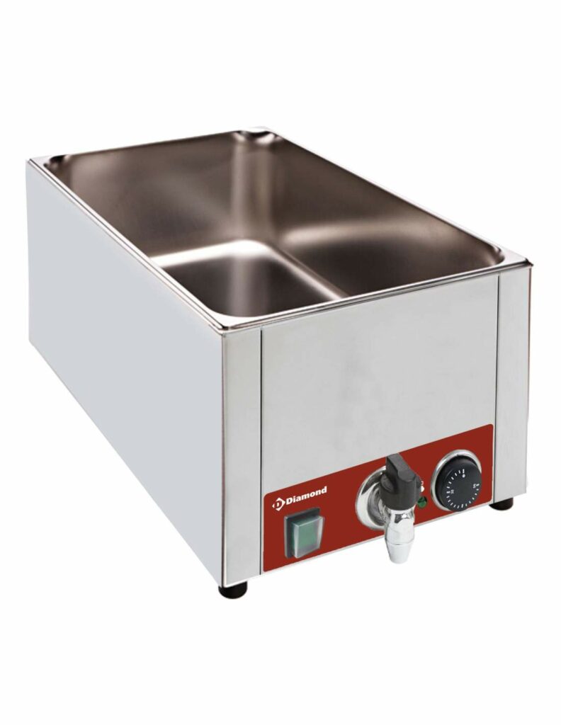 Bain-marie de table électrique GN 1/1 - 150 mm + robinet - PB ...